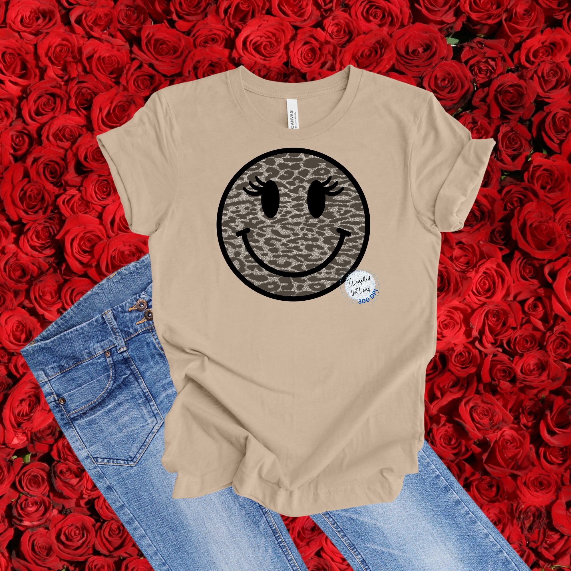 Leopard Smiley Face PNG Leopard Smiley Face PNG Cricut Cut - Etsy