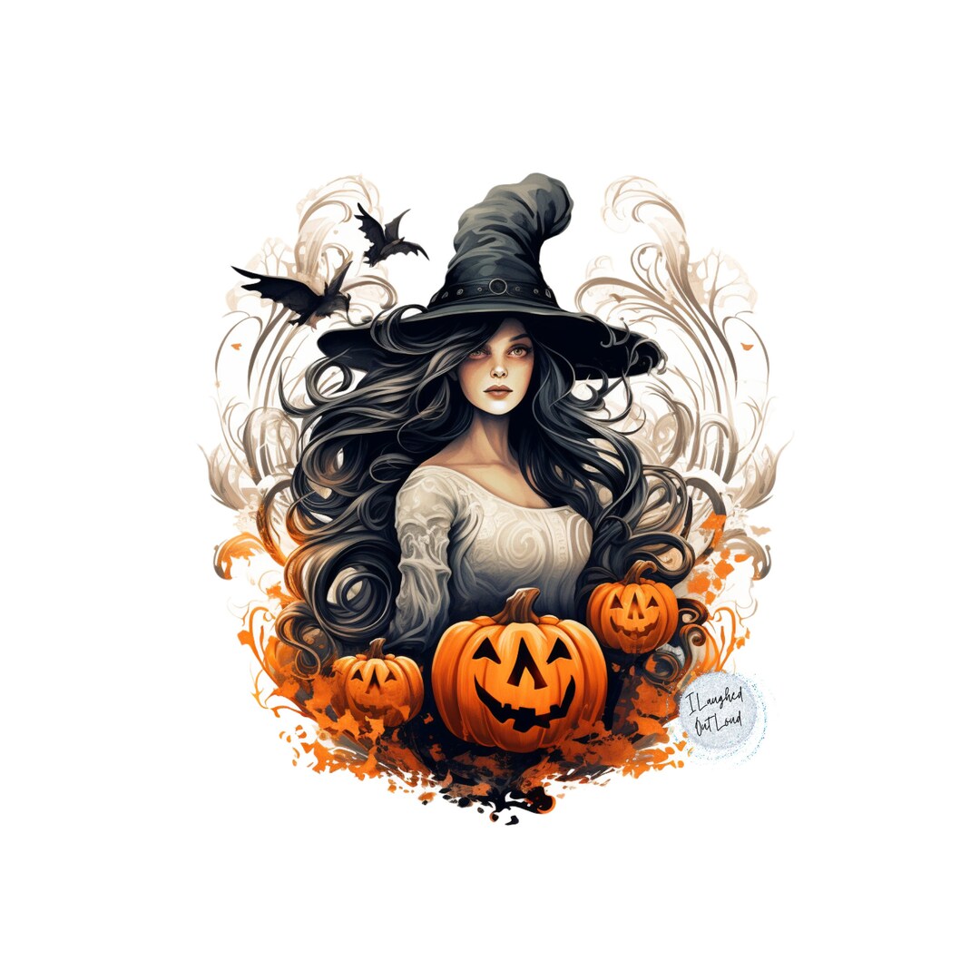 Witch PNG | Halloween Witch PNG | Fall Witch PNG | Sunset Witch Png ...