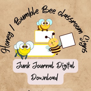 Bumble Bee, Honey Bee Cute Classroom Animated Themed Digital Download ...
