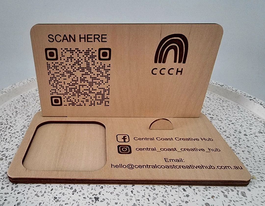 Square Reader and Business Card Holder - Etsy