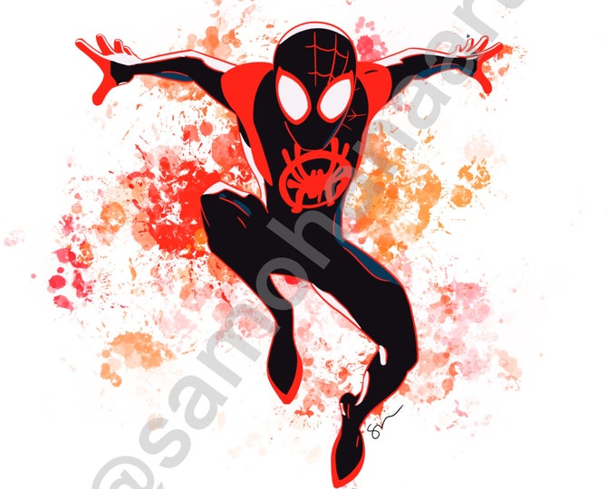 Miles Morales Logo SVG PNG DXF Cut Files Layered Cricut - Etsy Hong Kong