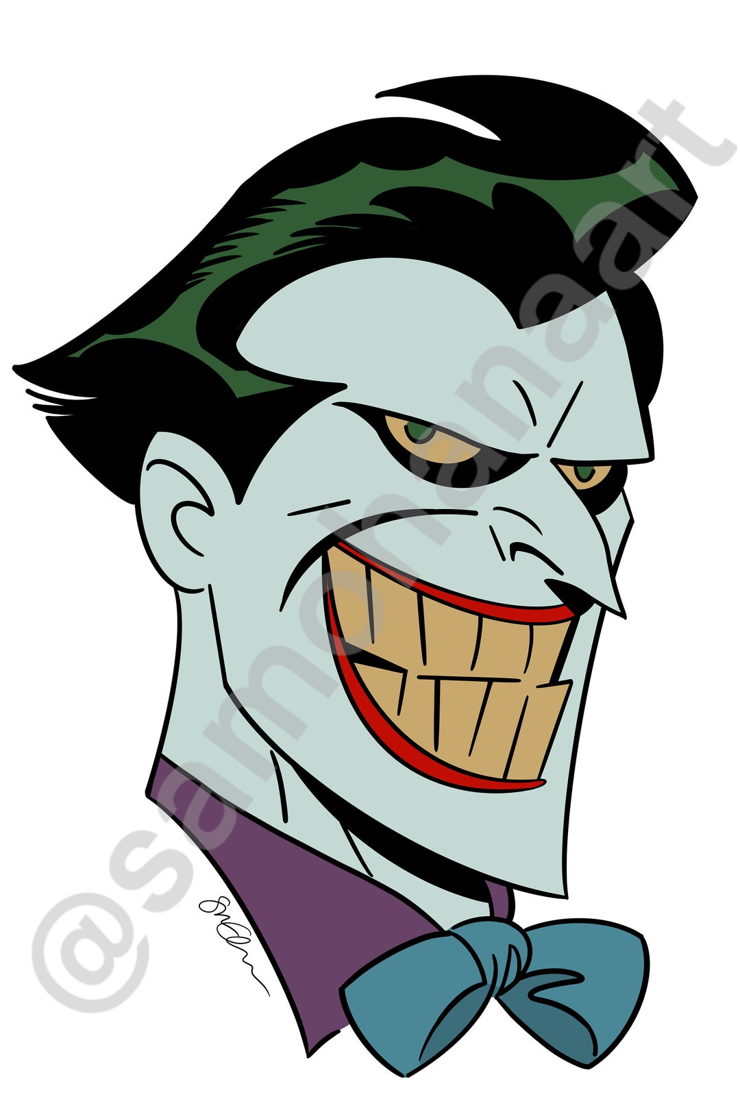 The Joker | by Sam Ohana | DIGITAL DOWNLOAD - Etsy