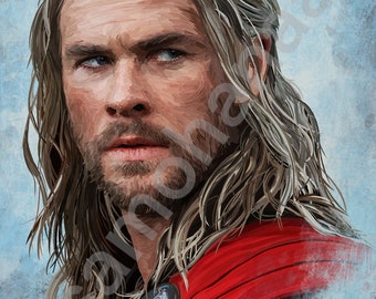 Chris Hemsworth Thor Poster - Etsy