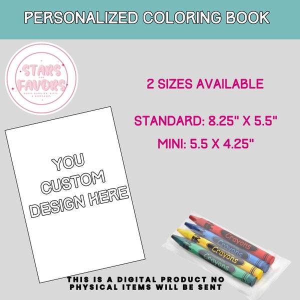 Mini Coloring Book - Etsy