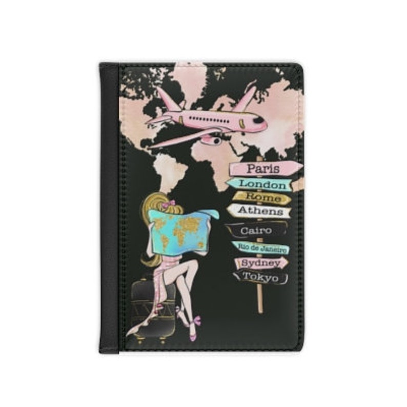 Passport Case, Personalized Passport Cover, Passport Holder, Bridesmaid ...