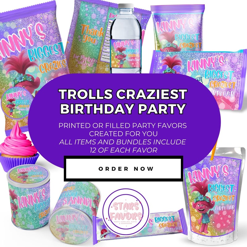 Trolls Party Favors - Etsy