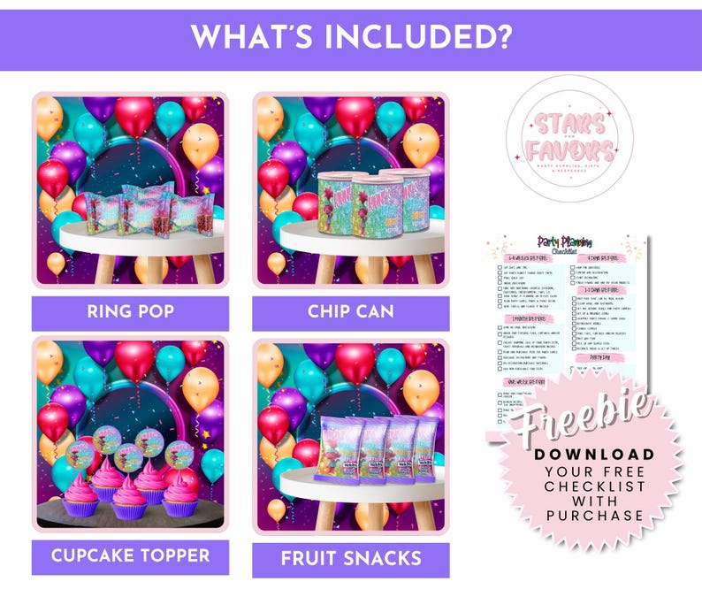 Trolls Craziest Birthday Party Labels, Trolls Party Invite, Trolls ...