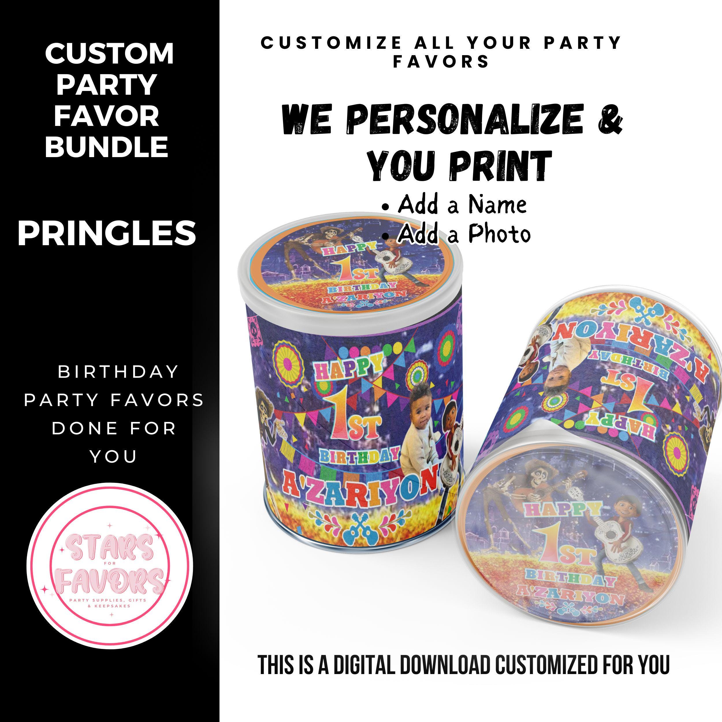 Custom Pringles Chip Can, Custom Party Favors, Custom Birthday Labels ...