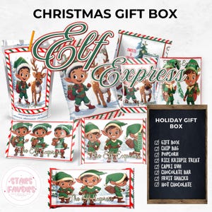 Elf Express Christmas Eve Gift Box: Treats & Surprises Filled Favors - Etsy