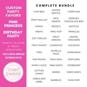 Pink Princess Crown Balloon Birthday Party Custom Party Favor Custom ...