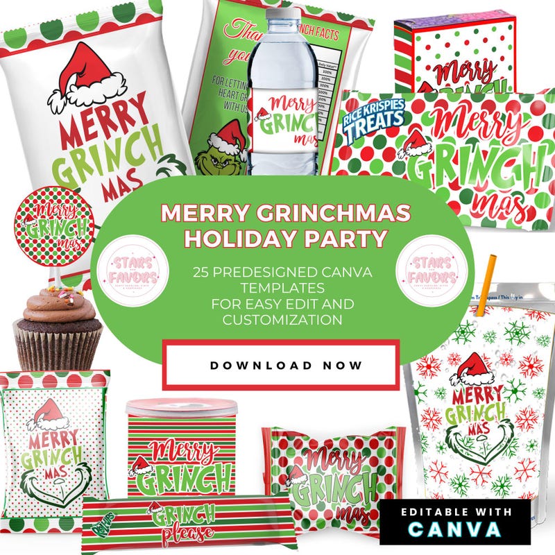 Grinch Party Favors - Etsy