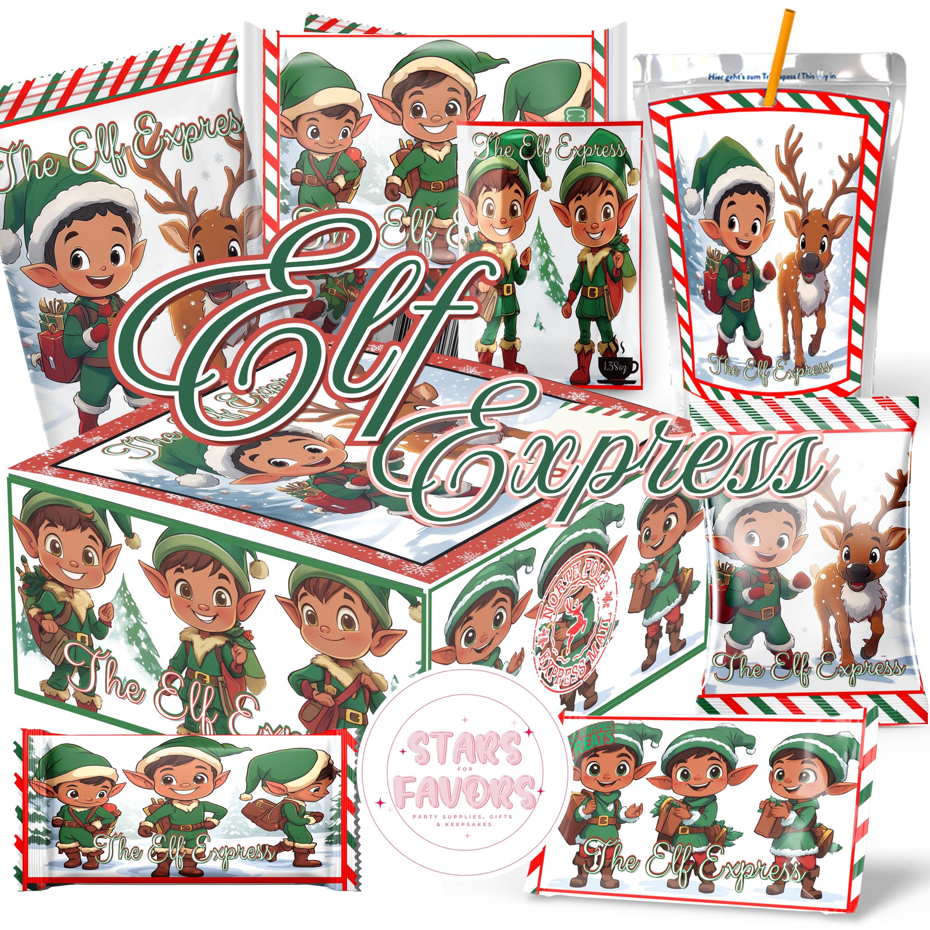 Elf Express Christmas Eve Gift Box: Treats & Surprises Filled Favors - Etsy