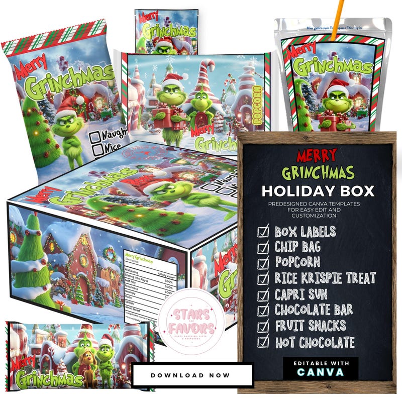 Grinch Box - Etsy