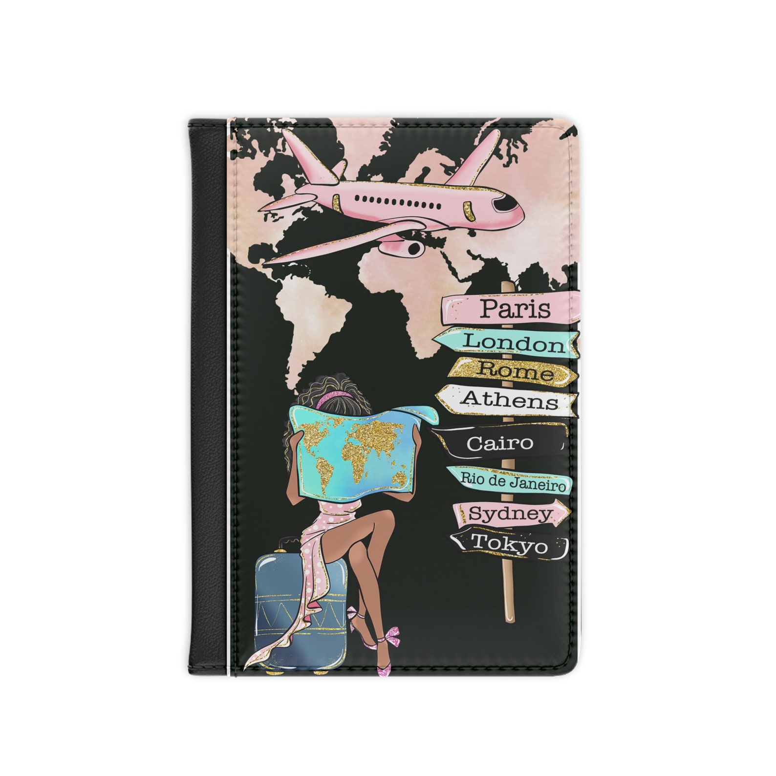 Passport Case, Personalized Passport Cover, Passport Holder, Bridesmaid ...