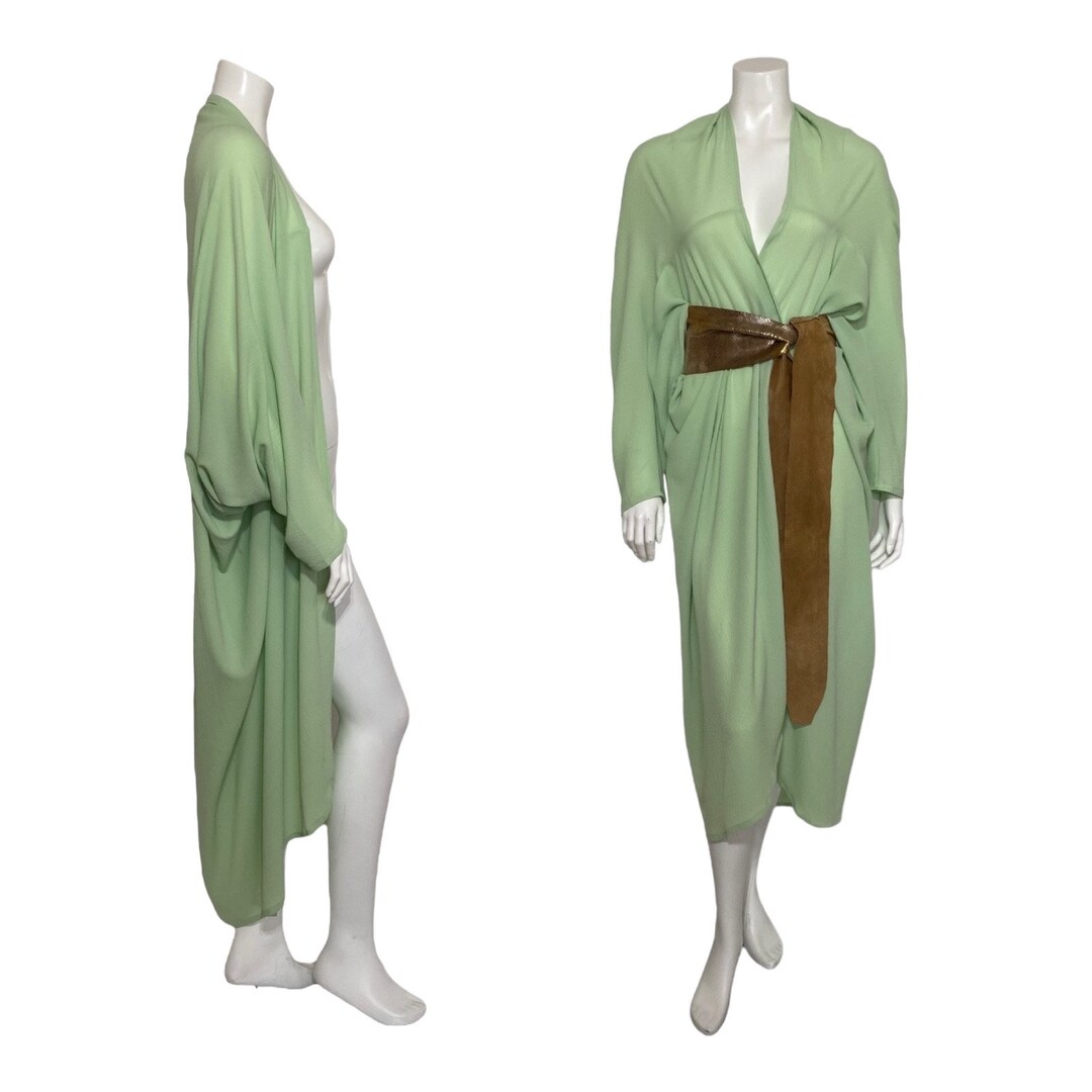 Mint Green 1920s Style Cocoon Duster, Kimono Robe - Etsy