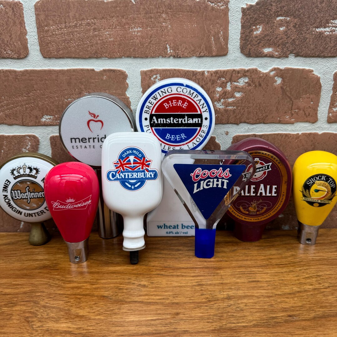 Vintage Short Beer Tap Handles | Unique Bar Decor for Craft Beer Lovers ...