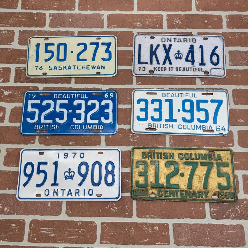 License Plate Art - Etsy Canada