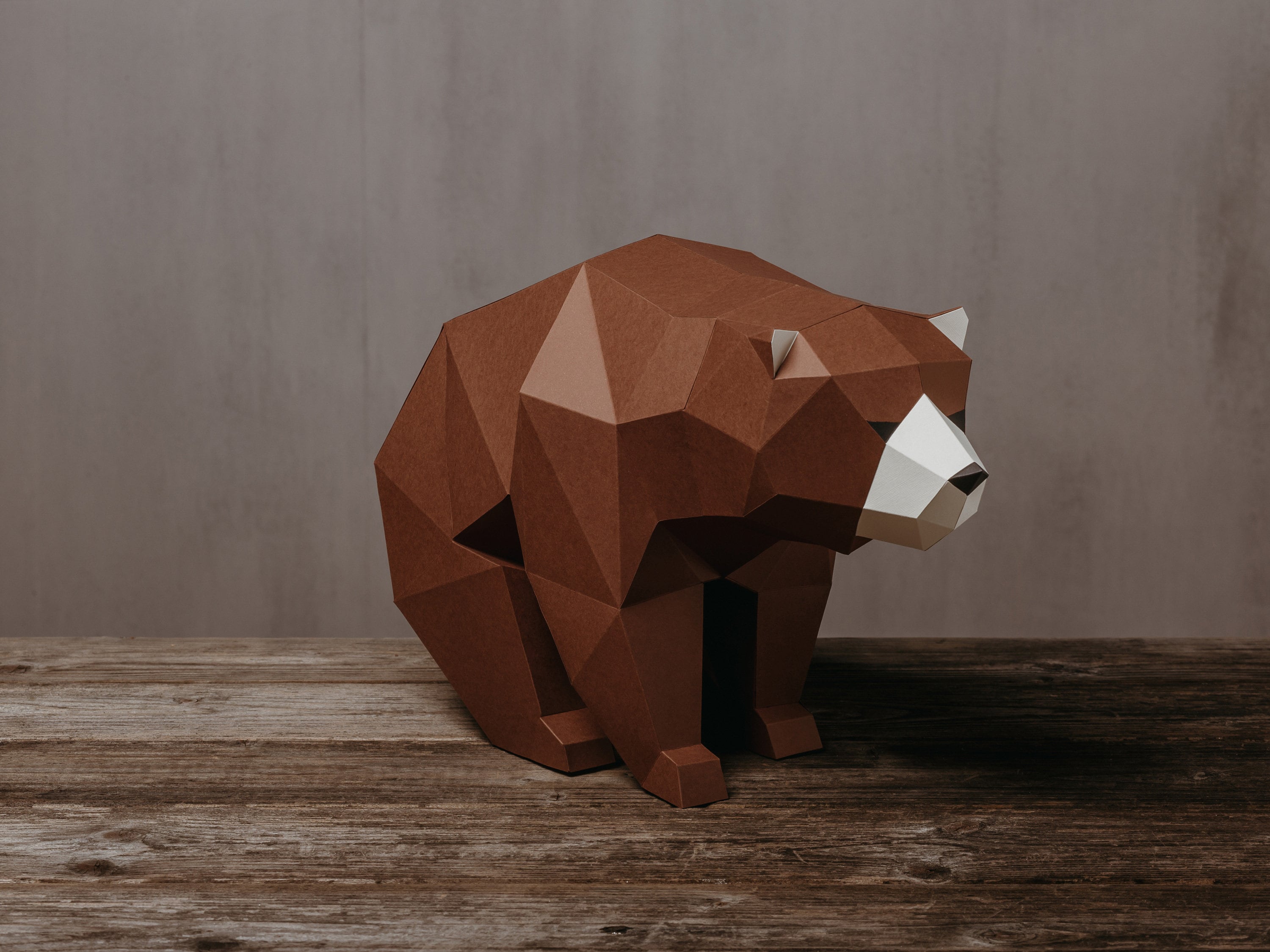 Papercraft Bear, Paper BEAR DIY, Handmade Furniture and Decor - Etsy