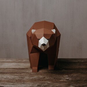 Papercraft Bear, Paper BEAR DIY, Handmade Furniture and Decor - Etsy