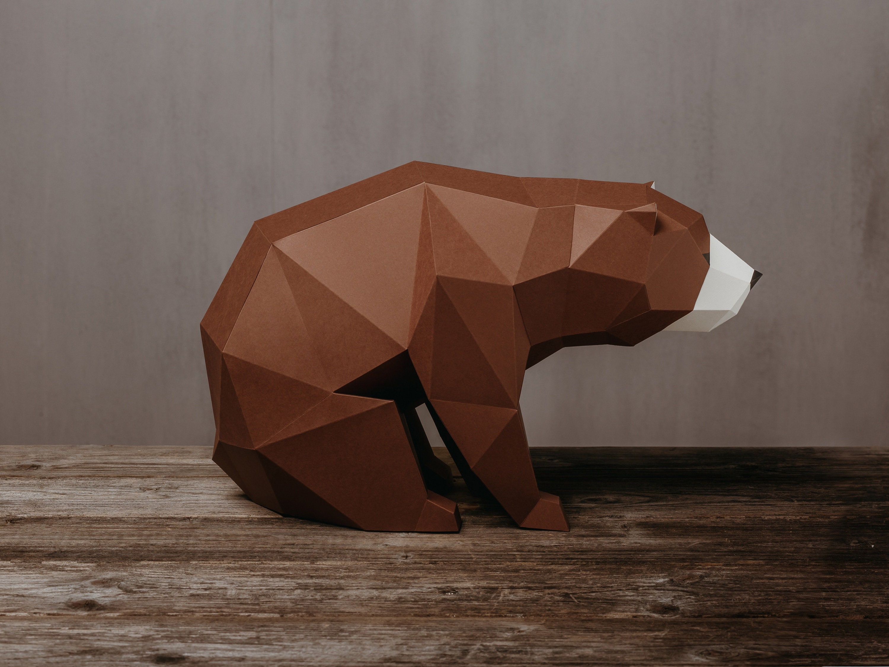 Papercraft Bear, Paper BEAR DIY, Handmade Furniture and Decor - Etsy