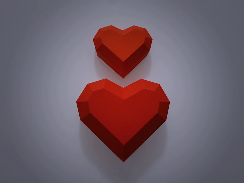 Heart Box Papercraft, Box SVG, DIY Gifts, Prints - Etsy