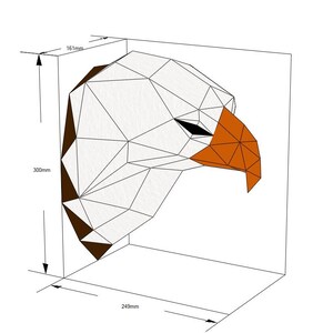 Papercraft EAGLE Head Pepakura, Handmade Gift, Home Decor - Etsy