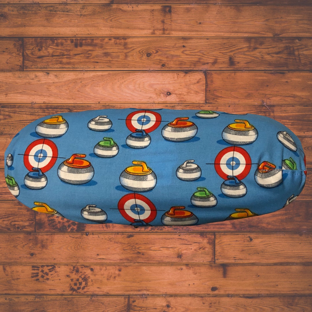 Blue Cotton Curling Broom Covers Plain or With Personalization ...