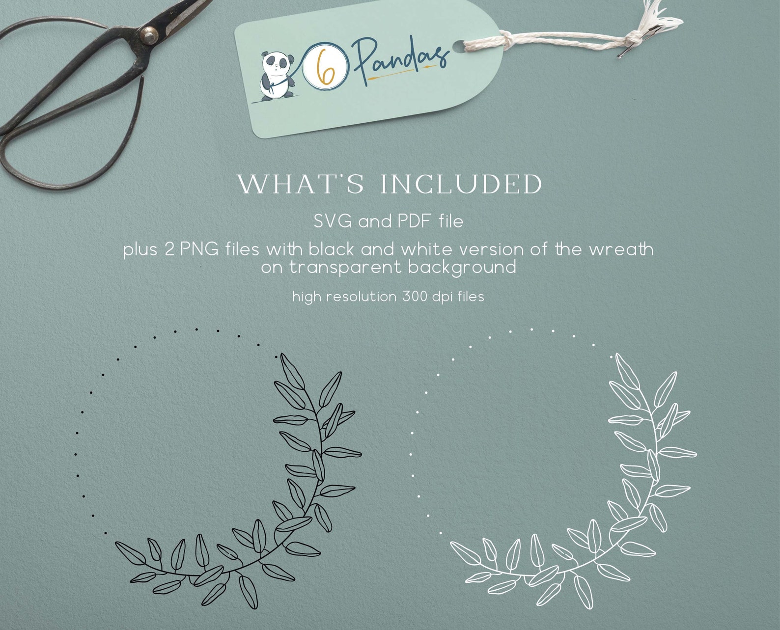 Wreath SVG, Botanical Laurel Clipart, Floral Spring and Summer Vector ...