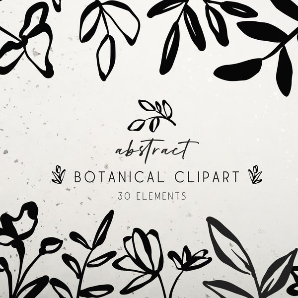 Botanical Clip Art - Etsy