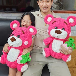 Strawberry Bear Lotso Crochet Pattern - Lotso Strawberry Bear ...