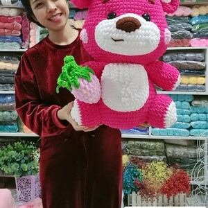 Strawberry Bear Lotso Crochet Pattern - Lotso Strawberry Bear ...