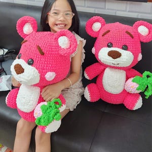Strawberry Bear Lotso Crochet Pattern - Lotso Strawberry Bear ...