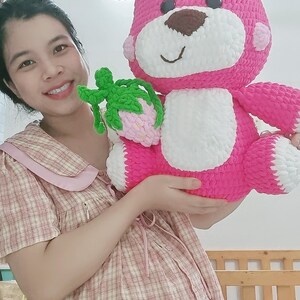 Strawberry Bear Lotso Crochet Pattern - Lotso Strawberry Bear ...