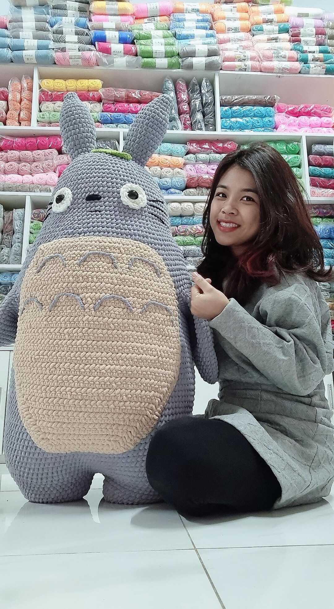 Amigurumi Totoro Crochet Plushie – Soft Handmade Studio Ghibli Cute ...
