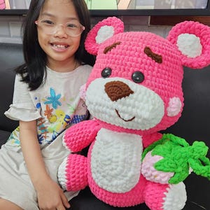 Strawberry Bear Lotso Crochet Pattern - Lotso Strawberry Bear ...