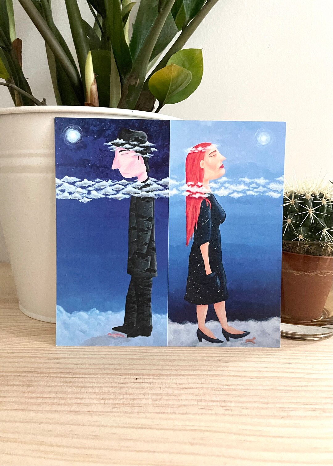 The Fools. Postcard / Mini Print. Photography of the Original Painting ...