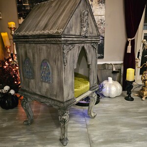 Custom Made Gothic Cathouse With Base and Short Wood Legs - Etsy
