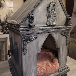 Custom Made Gothic Cathouse With Base and Short Wood Legs - Etsy