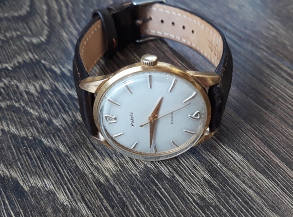 Vintage Men's Gilded Watch raketa Watch - Etsy