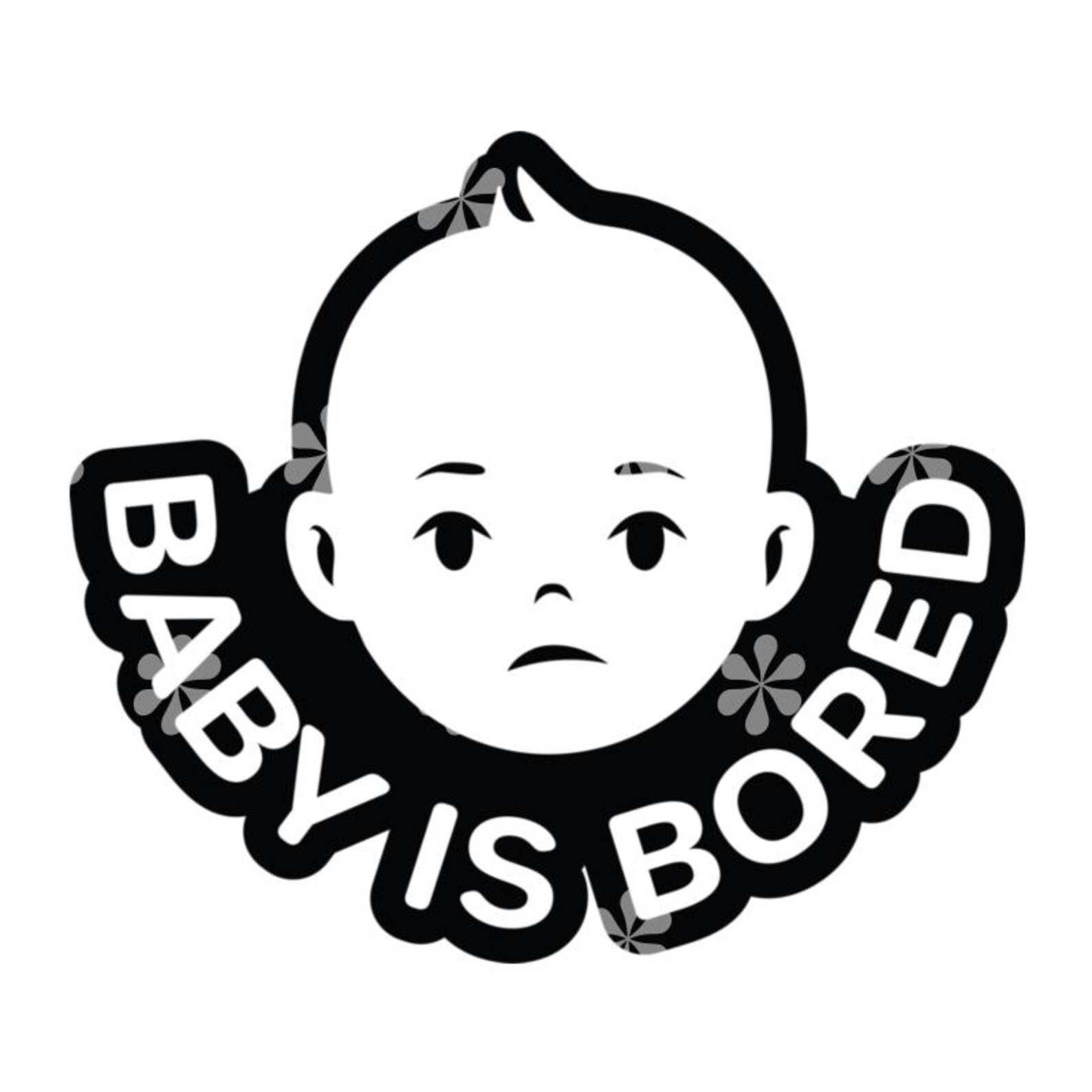 Baby is Bored Decal, Vinyl Decal, Car, Car Sticker, New Parent, New Mom ...
