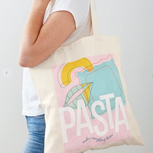 Pasta Illustration Poster Set: Playful Kitchen Wall Art (digital ...