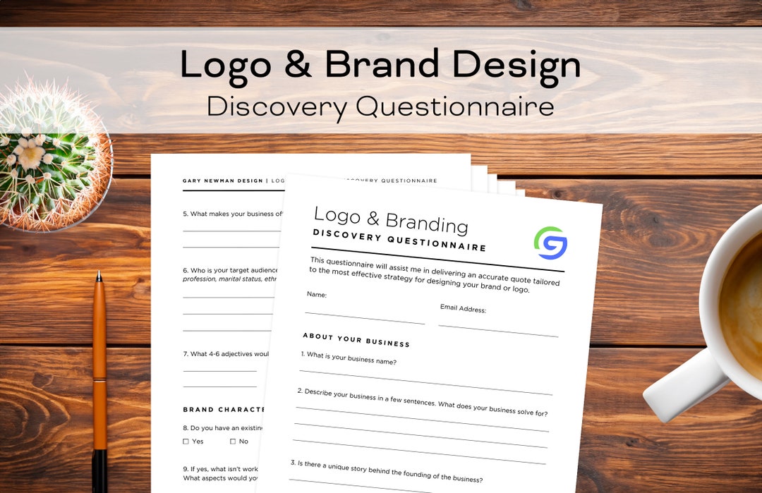 Logo & Brand Design Questionnaire | Minimalistic, Professional ...