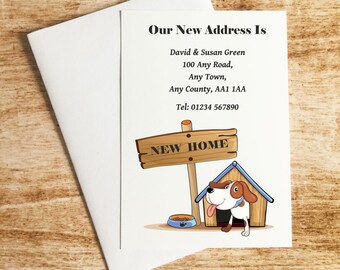 Personalised Number New Address Cards Moving Home Change of - Etsy UK