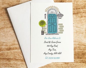 Personalised Number New Address Cards Moving Home Change of - Etsy UK