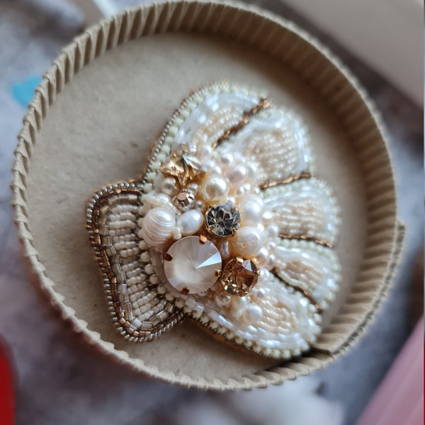 Seashell Pin - Etsy