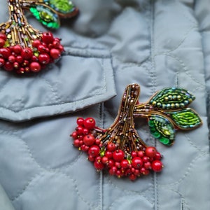 Viburnum Treasures Brooch | Guelder Rose Jewelry, Ukraine Hand Made - Etsy