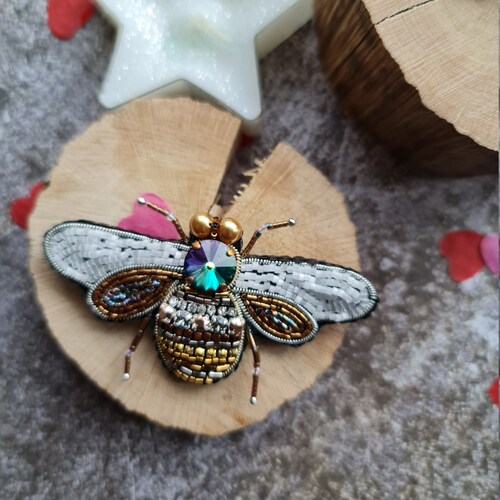 Beaded Spider Brooch Insect Pin Spiders Lover Jewelry Gift for - Etsy