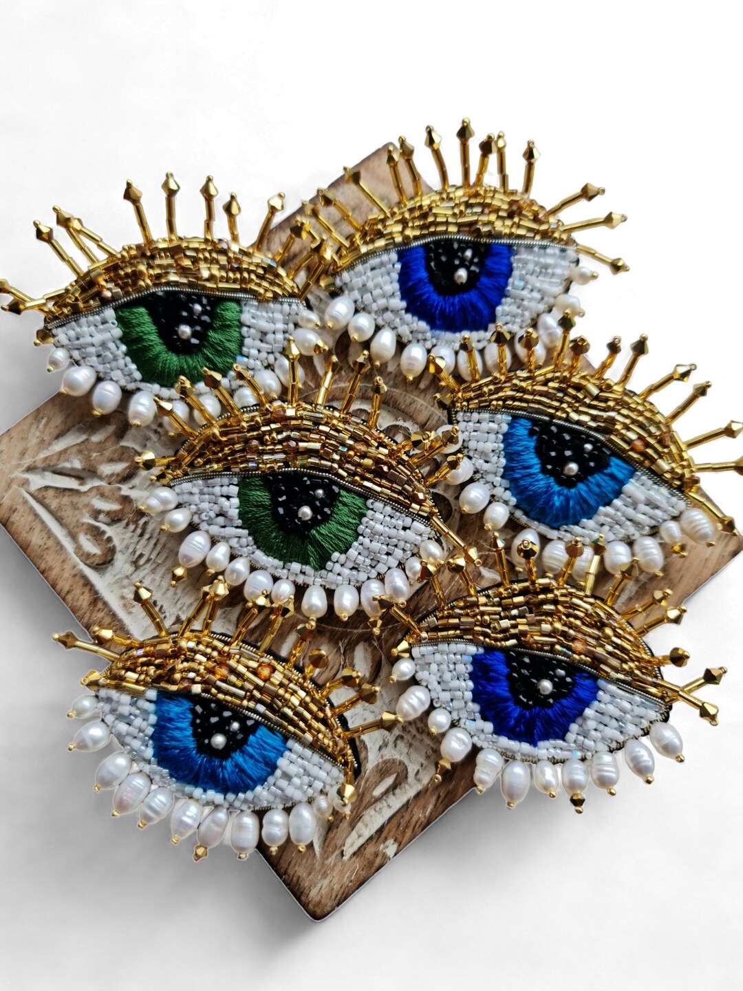 Eye Beaded Brooch for Woman, Eye Jewelry Gift for Her - Etsy