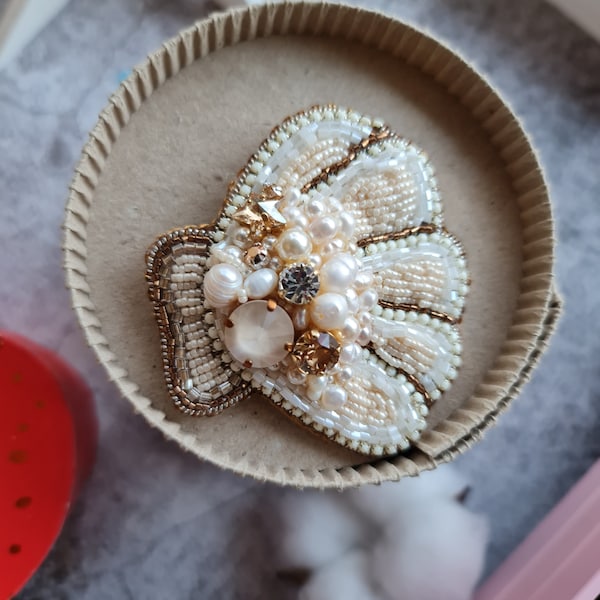 Seashell Brooch - Etsy