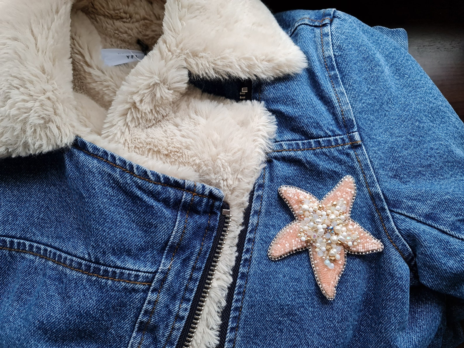 Stellar Seas: Starfish Beaded Brooch - Ocean Jewelry Gift for Mother's ...